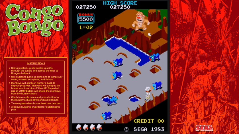 The Games That Kong Forgot #1- Congo Bongo! – The Arcade Archives!
