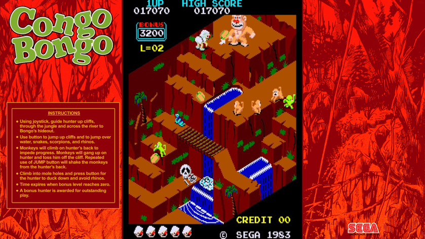 The Games That Kong Forgot #1- Congo Bongo! – The Arcade Archives!